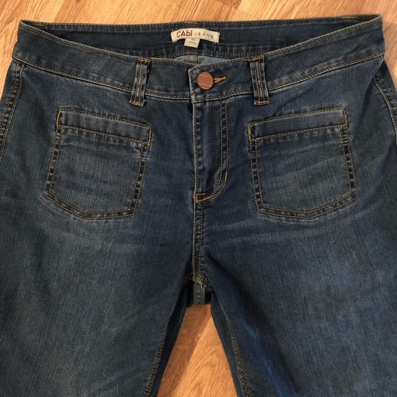 CAbi | Jeans | Cabi Farrah Flare Jeans Beige Flare Pant Size | Poshmark